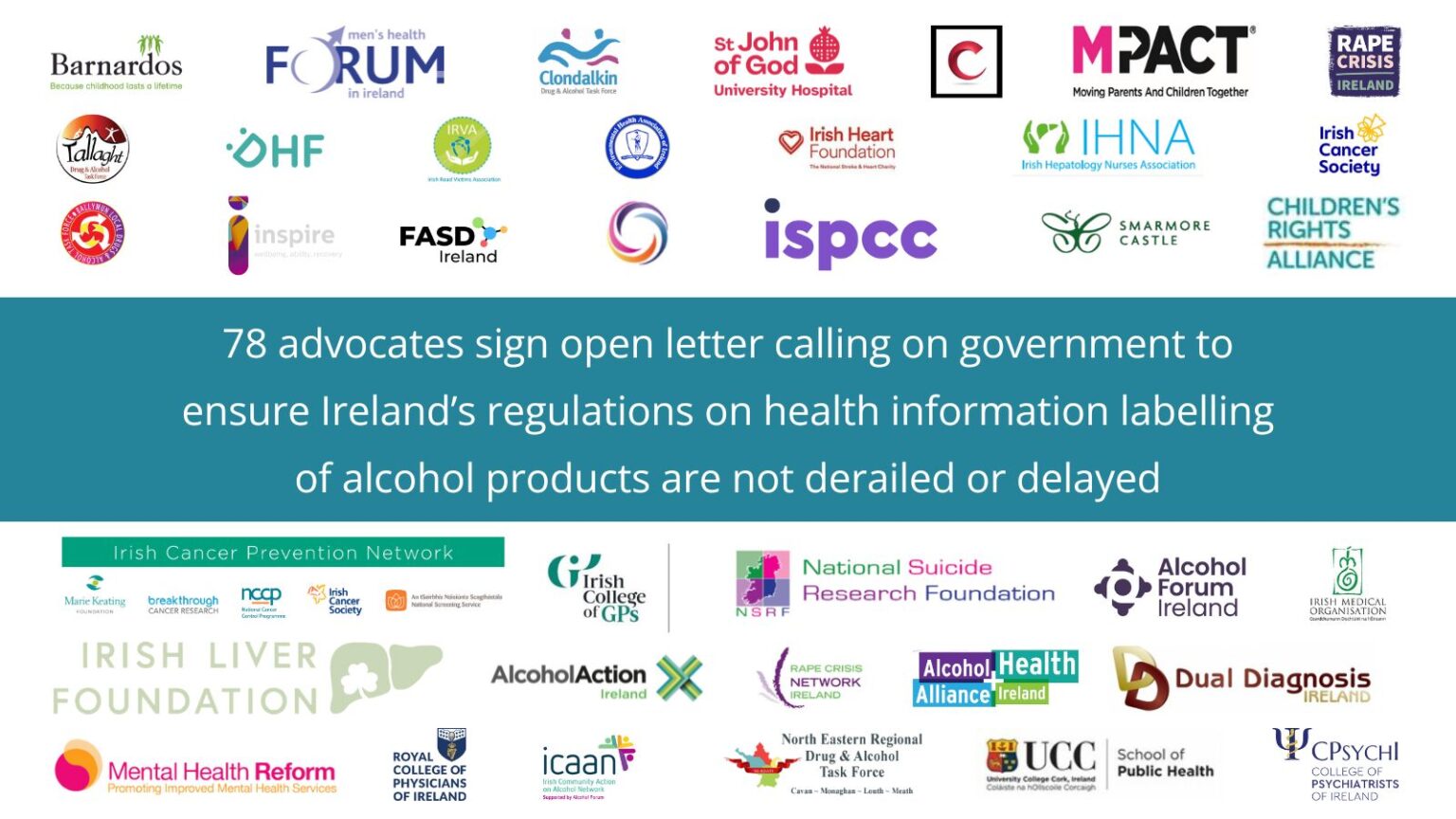 Ireland must stay the course on alcohol labelling - Alcohol Action Ireland